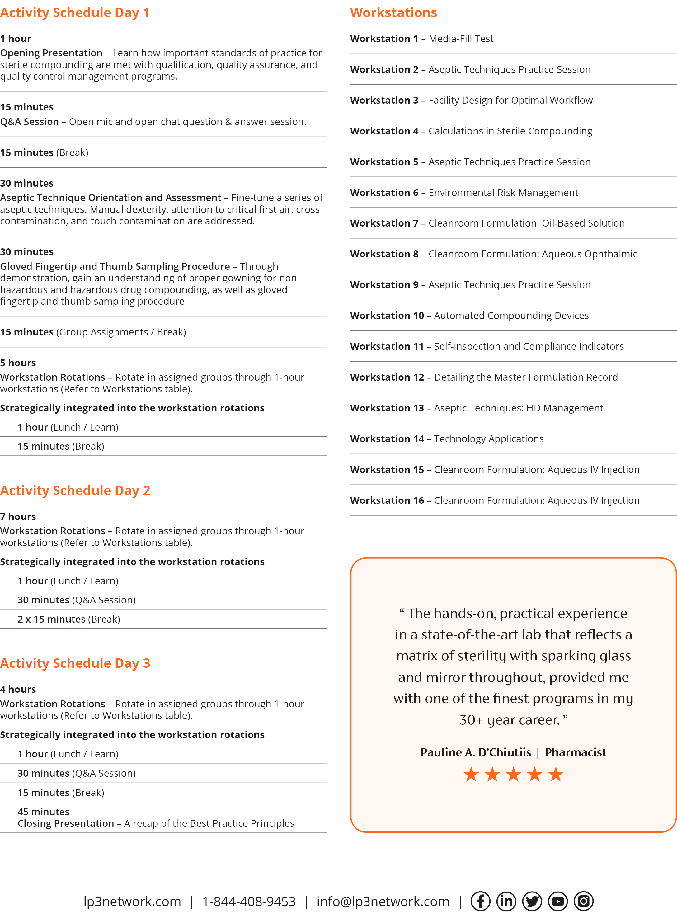 Aventura, FL – November 1-3, 2024 | Achieving Best Practices: Sterile Compounding | LP3 Network ...